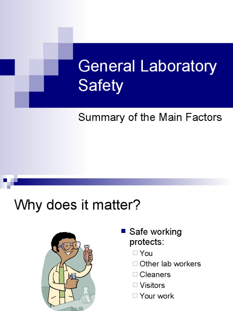 General Laboratory Safety: Summary of The Main Factors | PDF ...
