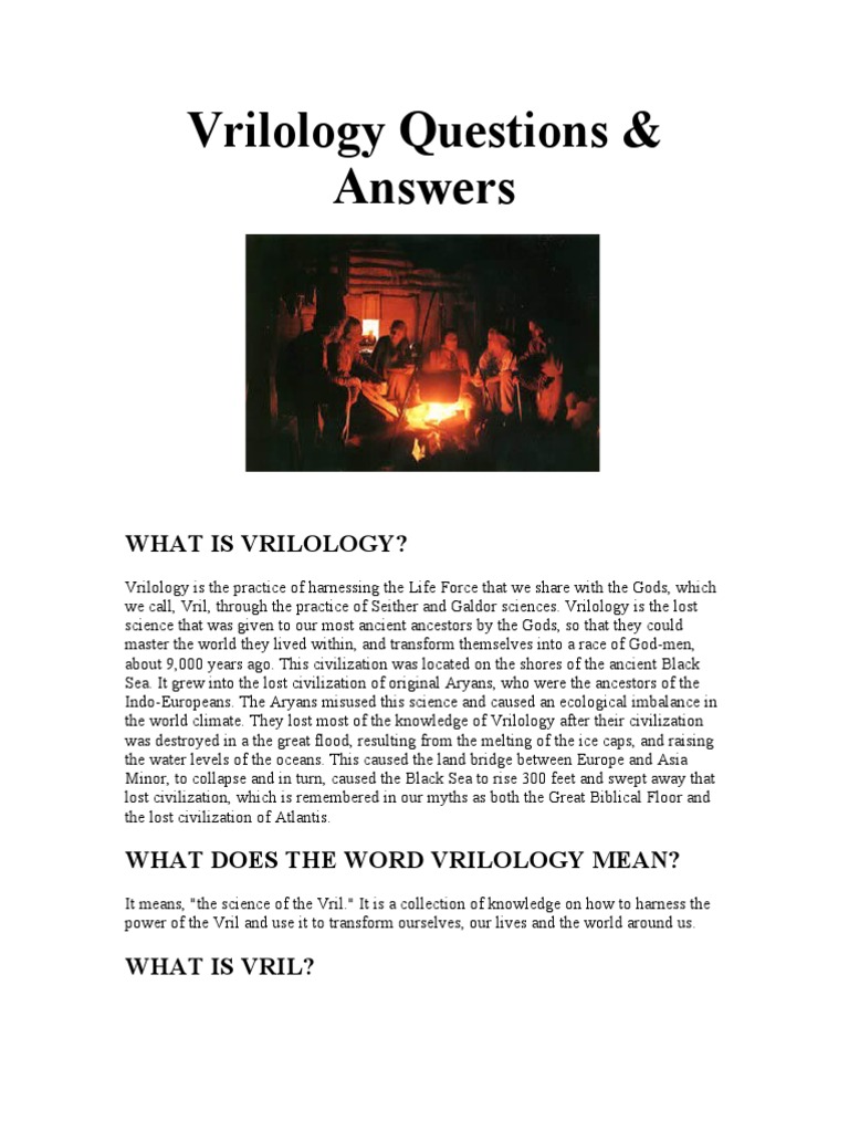 Vrilology Questions and Answers | PDF | Heathenry (New Religious ...