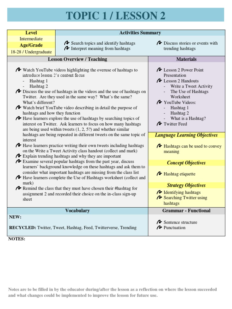 Lesson 2 Outline | PDF