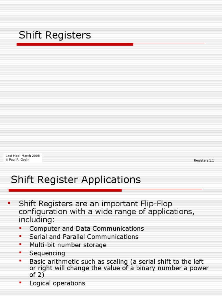 Shift Register Teknik Digital Pdf Electronics Manufactured Goods
