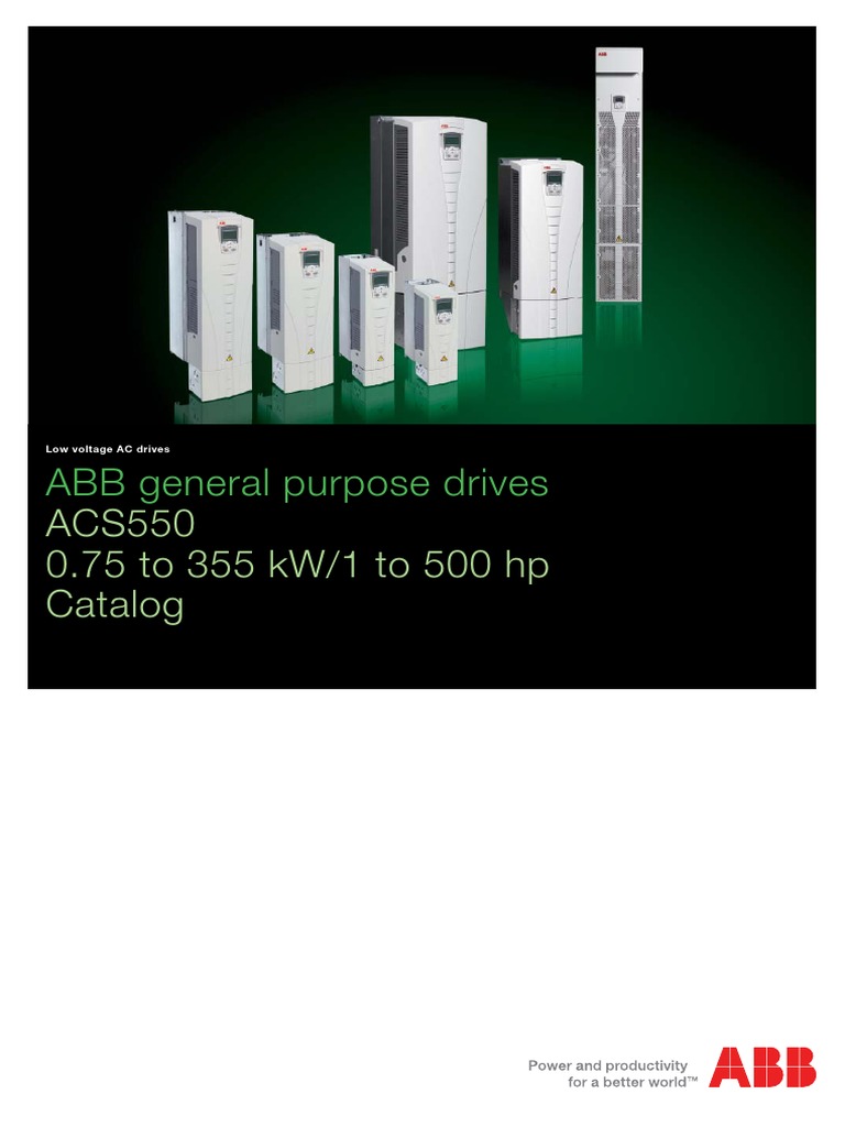ABB ACS550 Drives Catalogue | PDF | Windows Vista | Relay