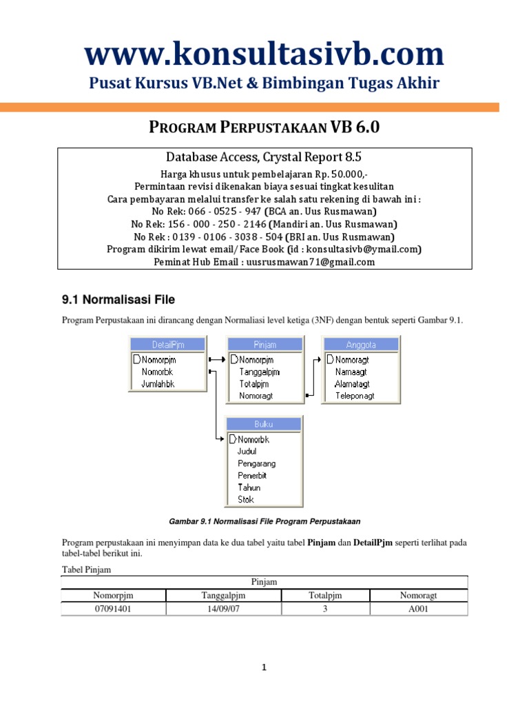 Aplikasi Perpustakaan vb6 PDF | PDF | Karier & Perkembangan