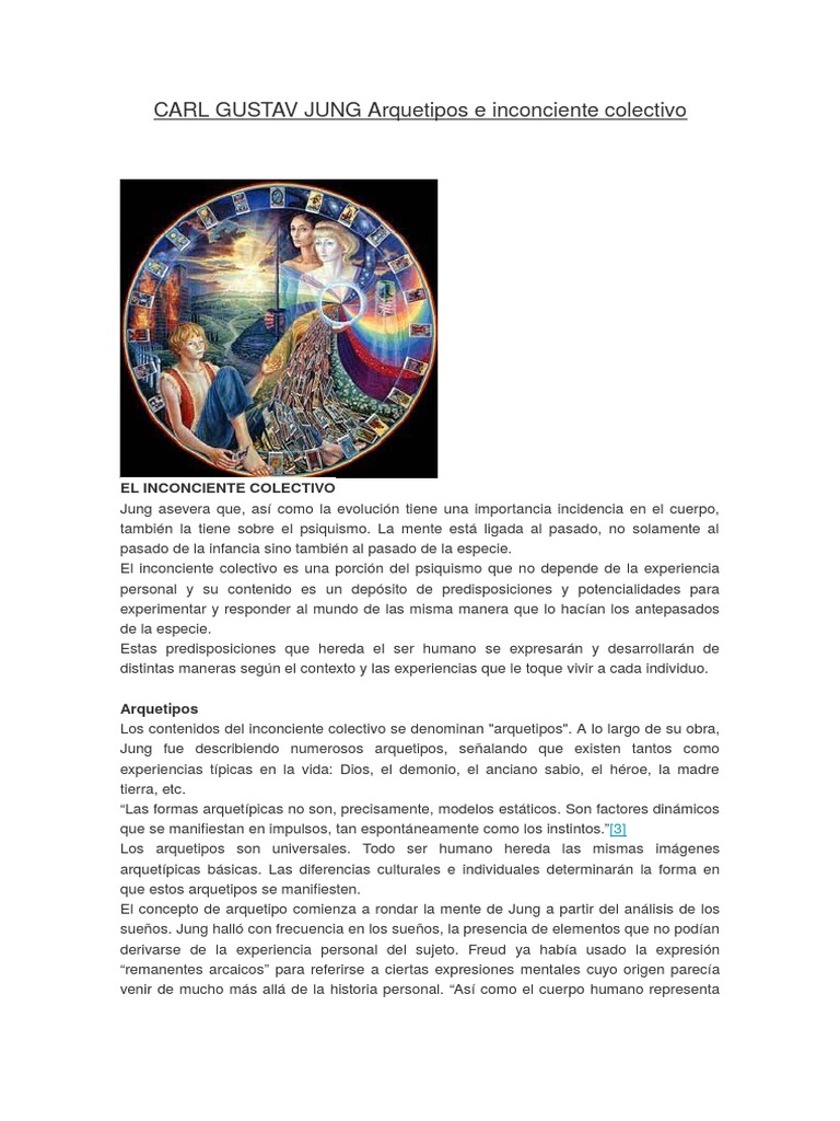 Arquetipos e Inconciente Colectivo | Carl Jung | Arquetipo | Prueba ...
