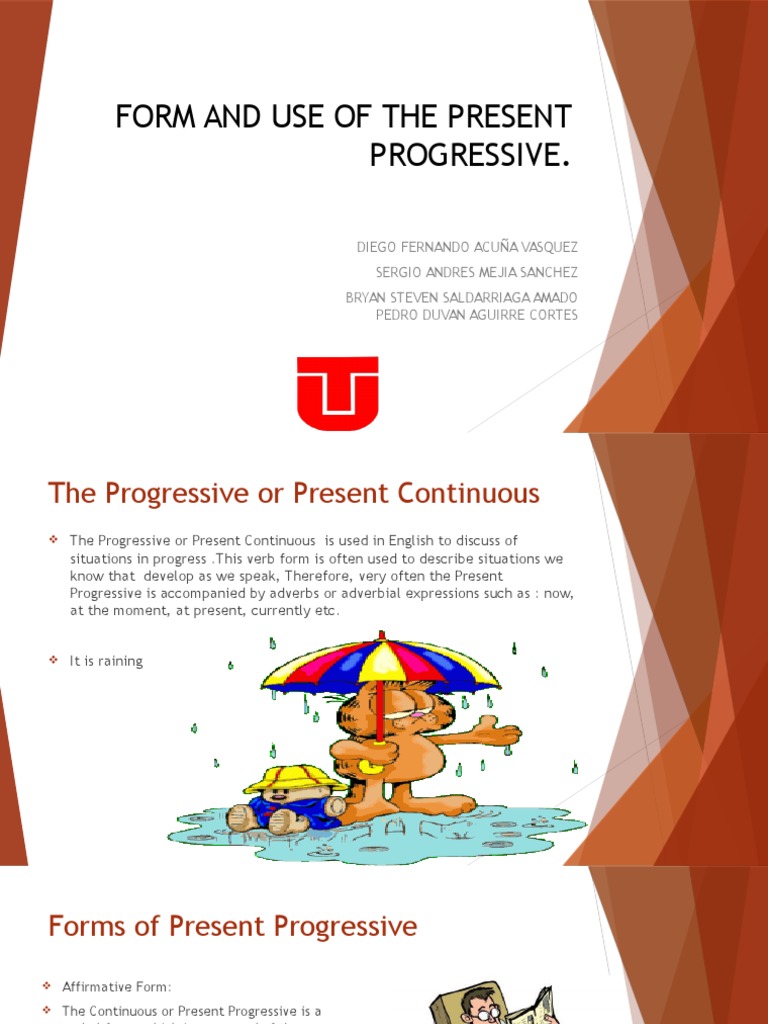 Form and Use of The Present Progressive | PDF