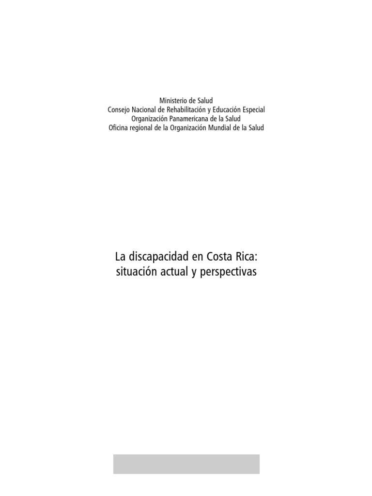 Ley 7600 Discapacidad Costa Rica | PDF | Invalidez | Igualdad social