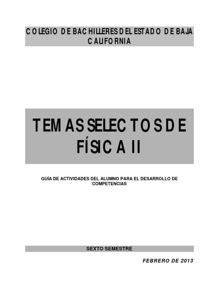 Guia TSF II | PDF | Electricidad | Corriente eléctrica