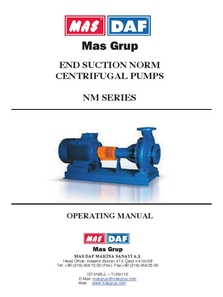 mas daf inm_eng | Pump | Bearing (Mechanical)