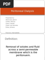 PERITONEAL DIALYSIS FLOW CHART 3 4hrs | PDF