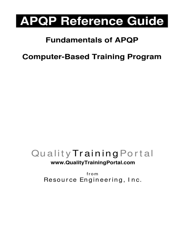 APQP | PDF | Reliability Engineering | Specification (Technical Standard)
