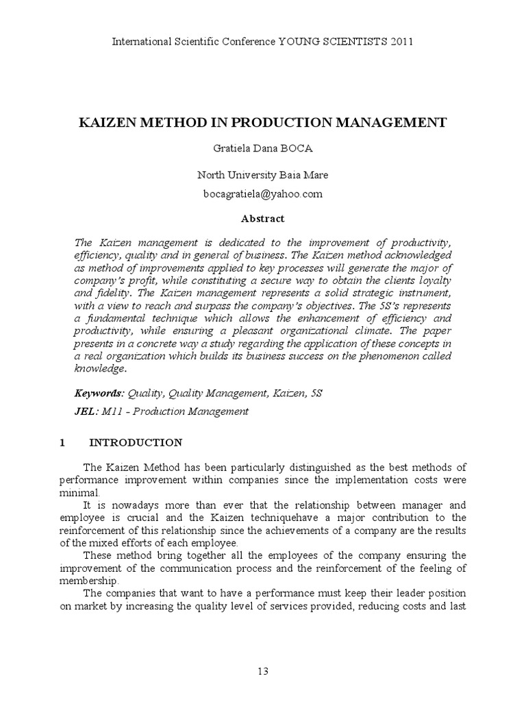 Boca | PDF | Lean Manufacturing | Employment