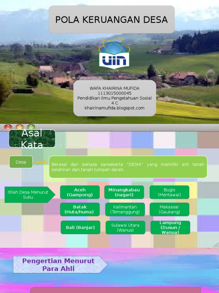 Pola Keruangan Desa | PDF