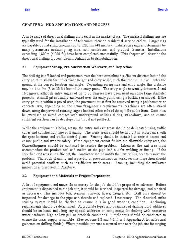 HDD Applications and Process | PDF | Drilling | Drilling Rig