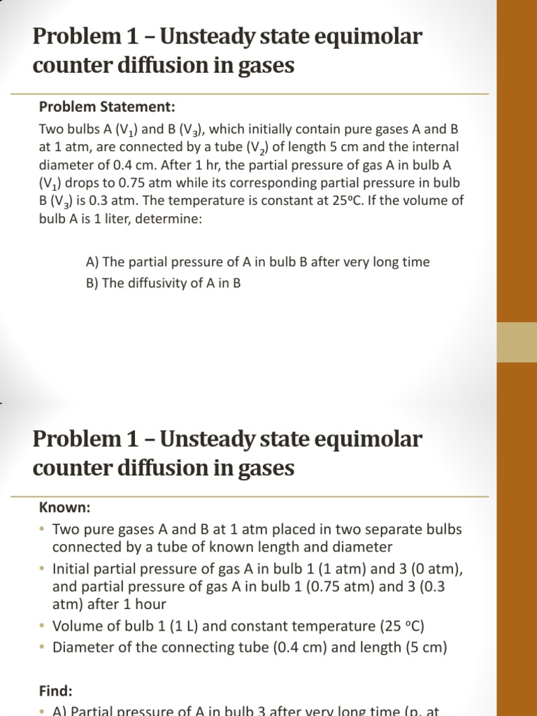 Set 2 Problem 1 Unit Ops | PDF | Gases | Partial Differential Equation