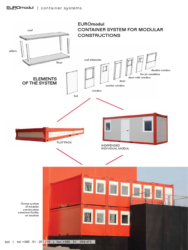 Euromodul Containers System Constructions en | PDF | Ac Power Plugs And ...