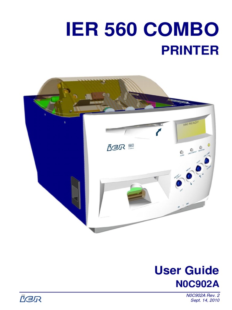 IER560 Userguide | PDF | Ac Power Plugs And Sockets | Printer (Computing)