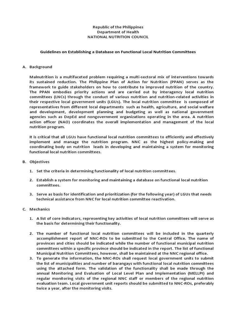 Database LNC Functionality FINAL | PDF | Nutrition | Diet & Nutrition
