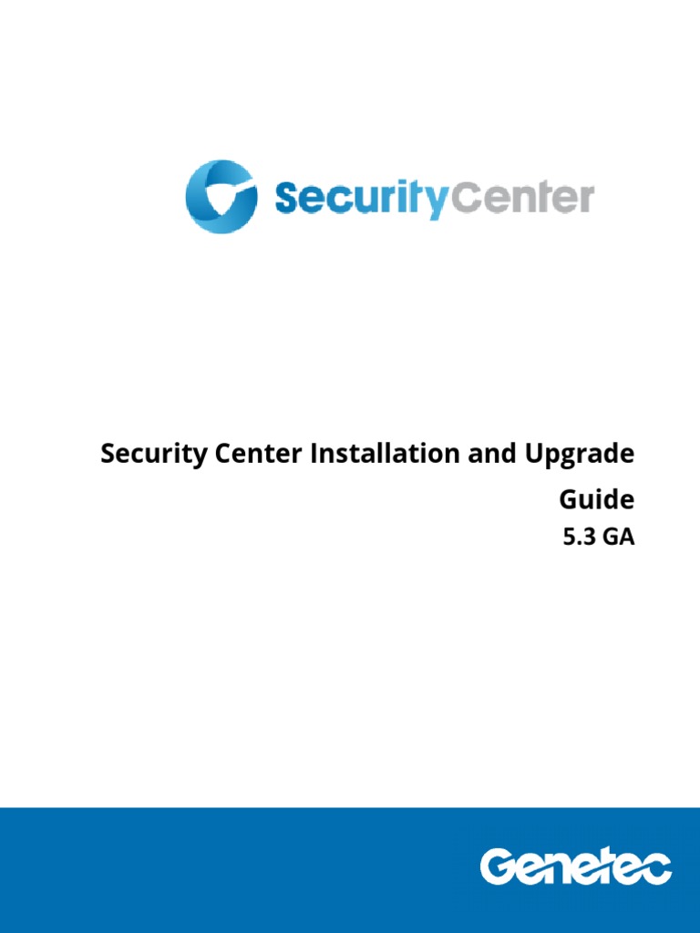 En - Security Center Installation and Upgrade Guide 5.3 GA | PDF ...