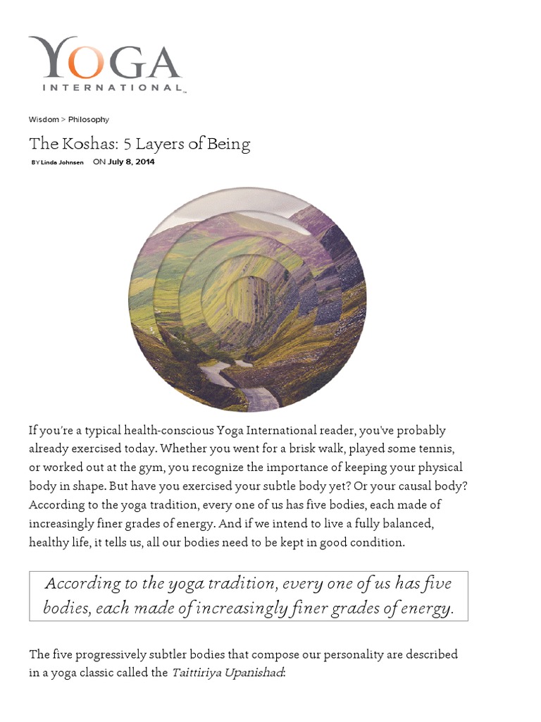 The Koshas - 5 Layers of Being | Prana | Yoga