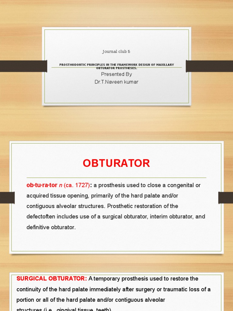 Journal Club 5 | PDF | Prosthodontics | Anatomical Terms Of Location