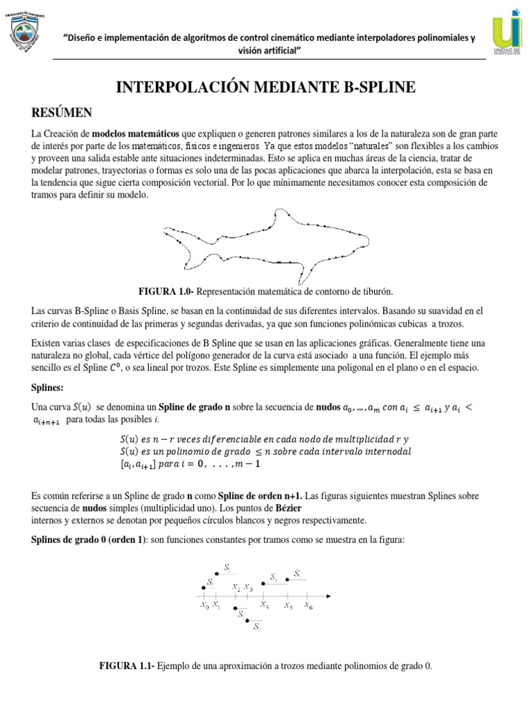 Curvas B Spline Explicada Analiticamente | Descargar gratis PDF ...