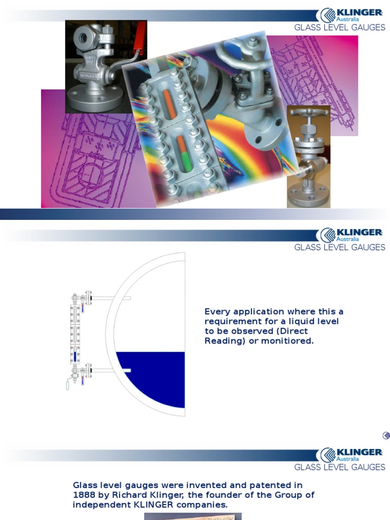 Glass Level Gauges - 2015 Rev 0 | PDF | Valve | Glasses