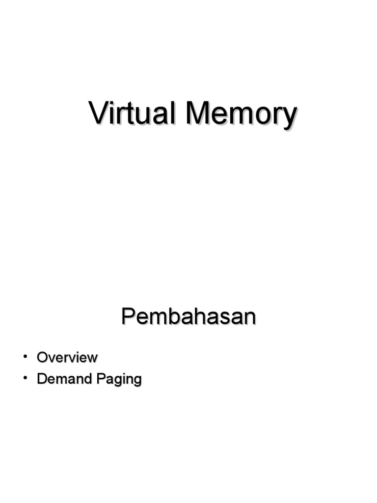 Modul-10 Virtual Memory | PDF