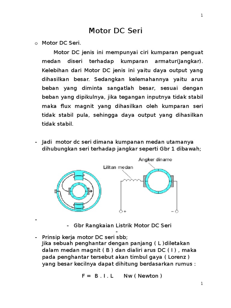 Motor DC Seri | PDF