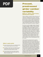 Camber Calculations for Bridge Design | PDF | Beam (Structure) | Bridge