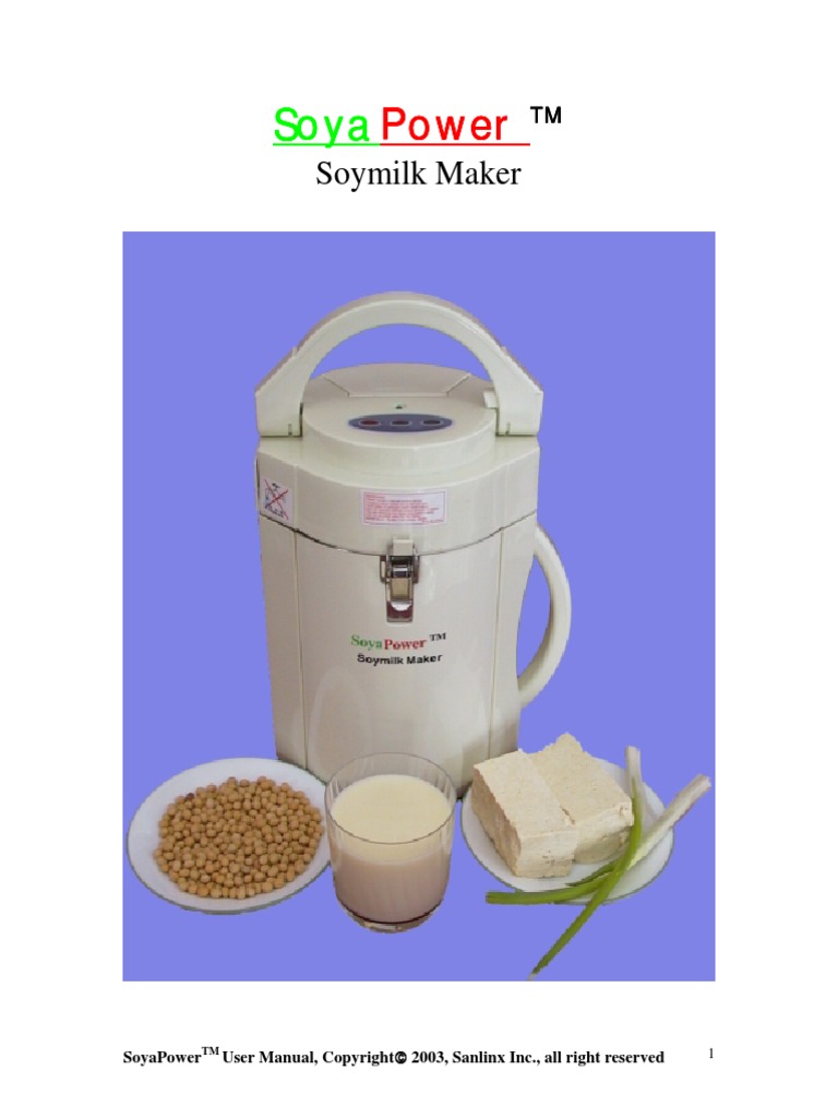 Soya Soya Soya Soya: Power Power Power Power | PDF | Soy Milk | Filtration