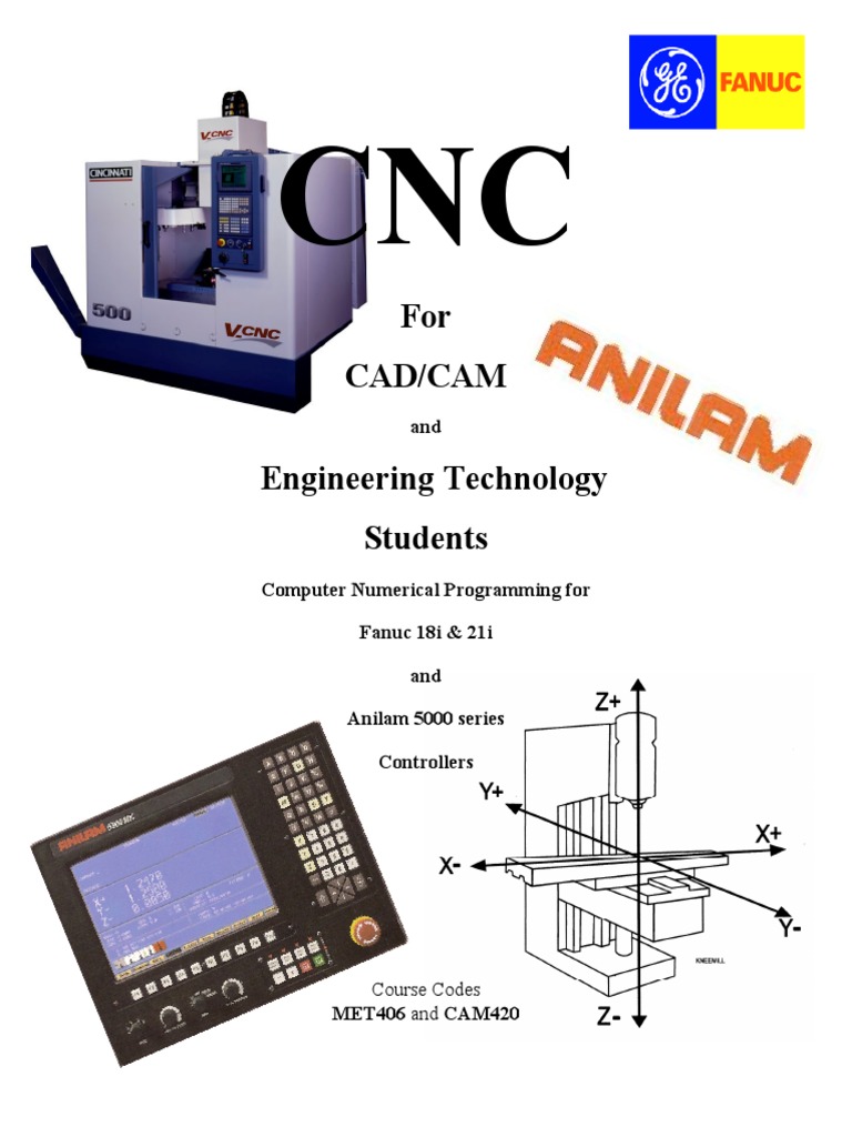 CNC For CADCAM and Technology Students | PDF | Drilling | Numerical Control