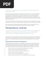 Standard Operating Procedures: Food Storage & Leftovers | PDF | Food ...
