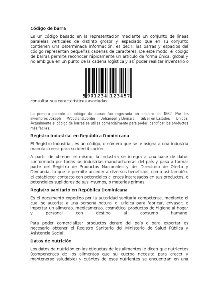 Código de barras: identificación rápida de productos | PDF | Código de ...