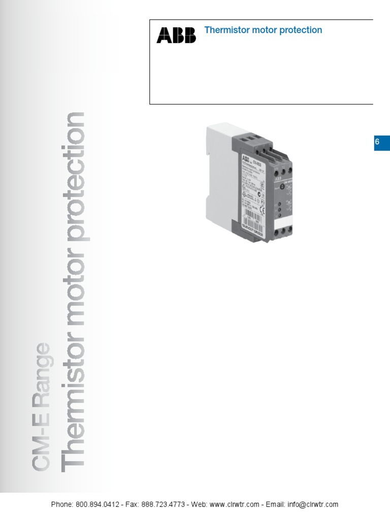 ABB Thermistor Relays | Relay | Electromagnetic Compatibility