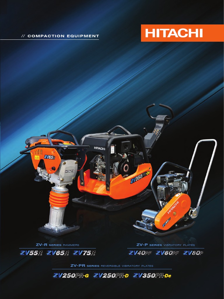 Hitachi Compaction Equipment Overview | PDF | Belt (Mechanical) | Engines
