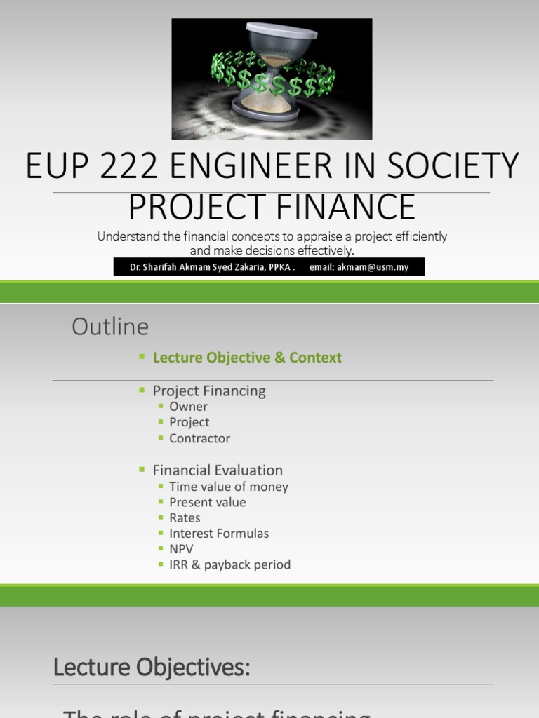 Eup 222 Engineer in Society Project Finance | PDF | Project Finance | Internal Rate Of Return