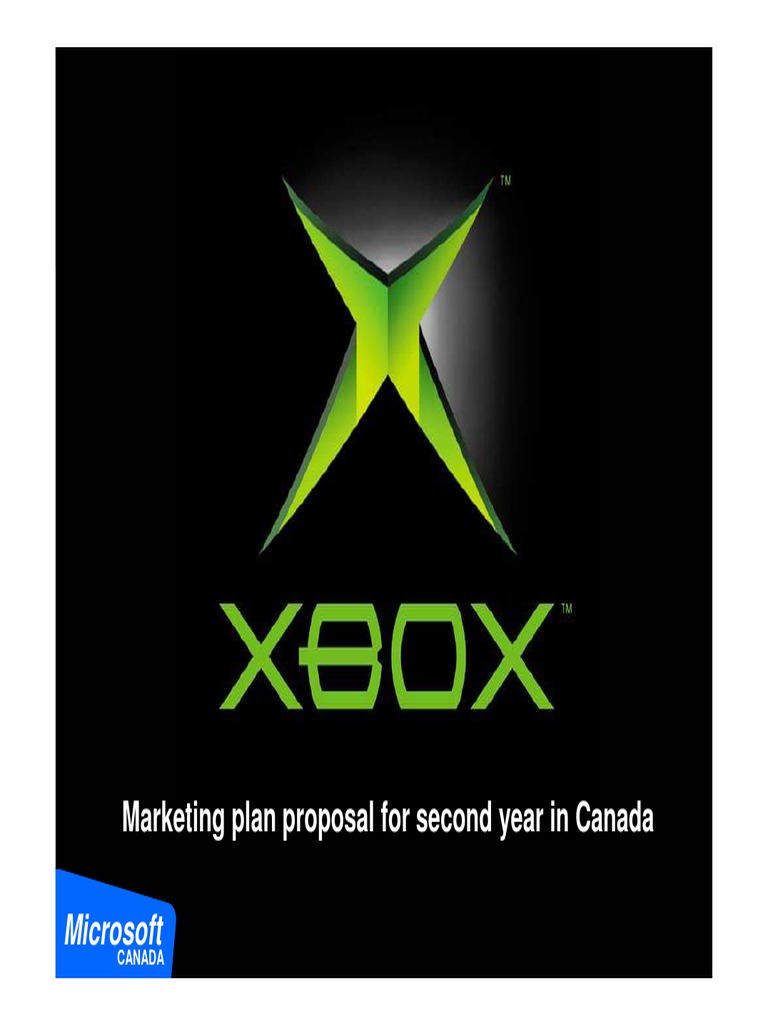 Xbox Marketing Plan | PDF | Xbox (Console) | Video Games