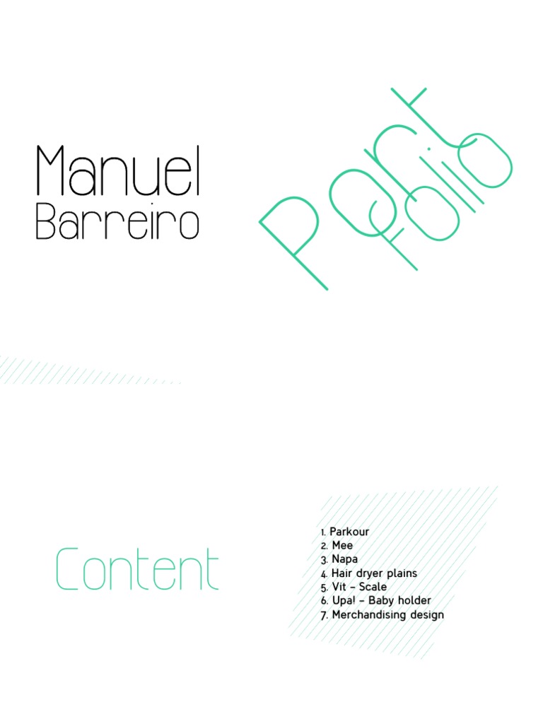 Portfolio Manuel Barreiro v4 Eng | PDF | Manufactured Goods | Electronics