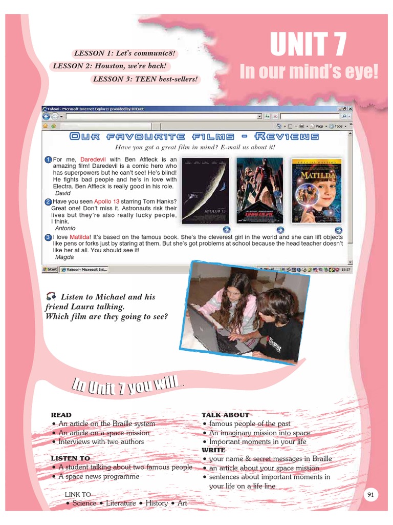 Unit 7: in Our Mind's Eye! | PDF | Apollo 11 | Neil Armstrong