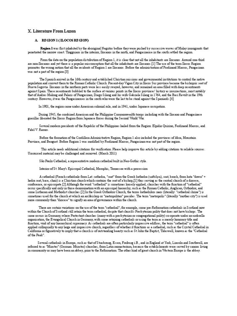 Literature From Luzon | Download Free PDF | Christian Organizations ...
