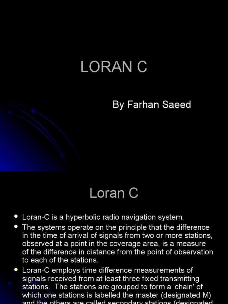 An Overview of Loran-C Navigation: A Hyperbolic Radio Positioning System | PDF | Navigation ...