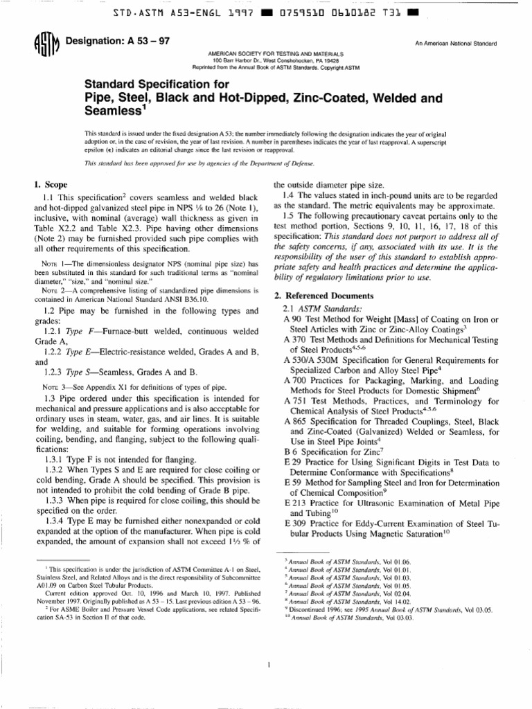 Astm A-53 | PDF