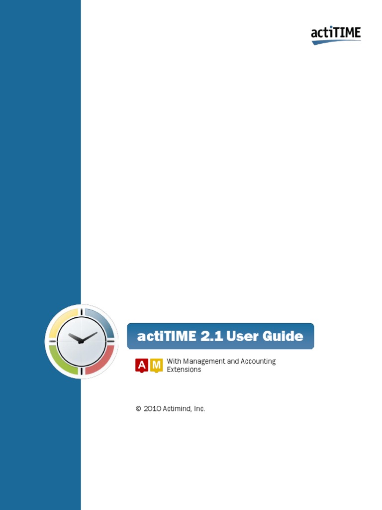 ActiTIME User Guide v2.1 MA | PDF | Graphical User Interfaces | Access ...