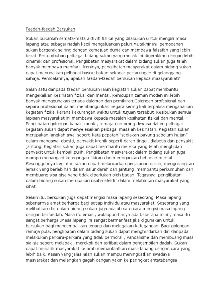 Koleksi Contoh Karangan STPM Terbaik | PDF