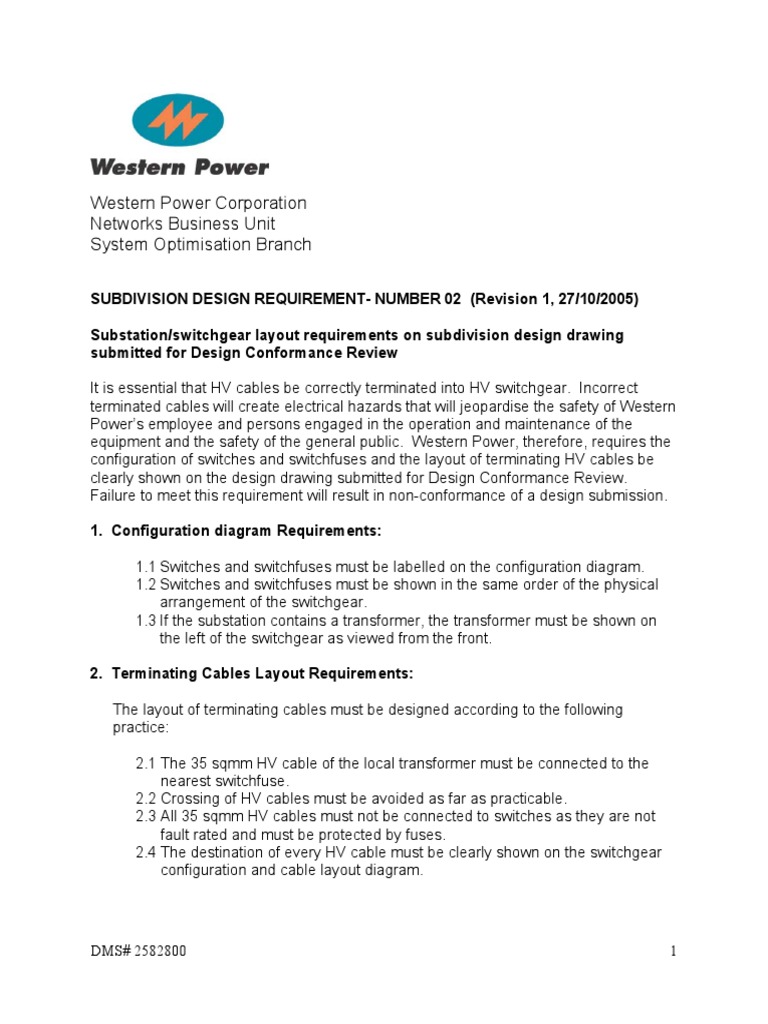Switchgear Layout Requirements Guide | PDF | Electrical Substation ...