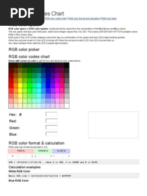 Rgb Color Codes Chart 26 RGB Color Charts Ideas | Color Coding, Color,