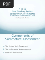 DepEd K to 12 Grading System Guide | PDF | Educational Stages ...