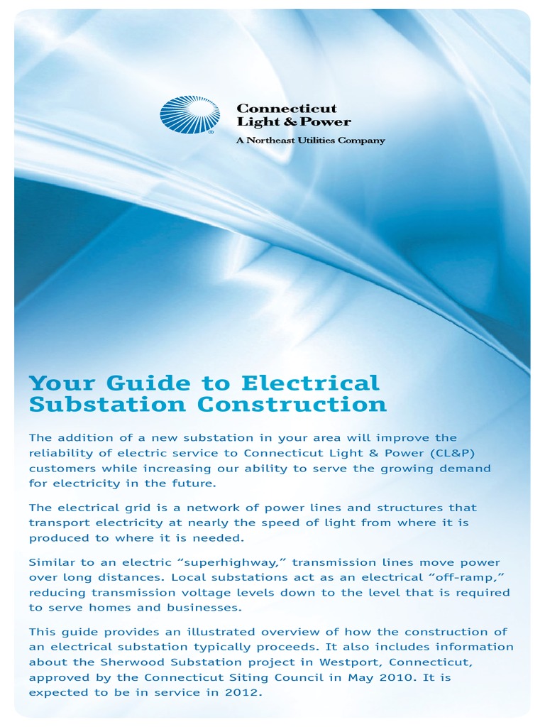 Sherwood Substation Construction Sequencing Brochure | PDF | Electrical ...