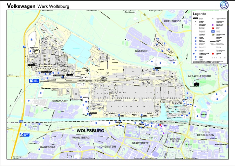 Werksplan Wolfsburg