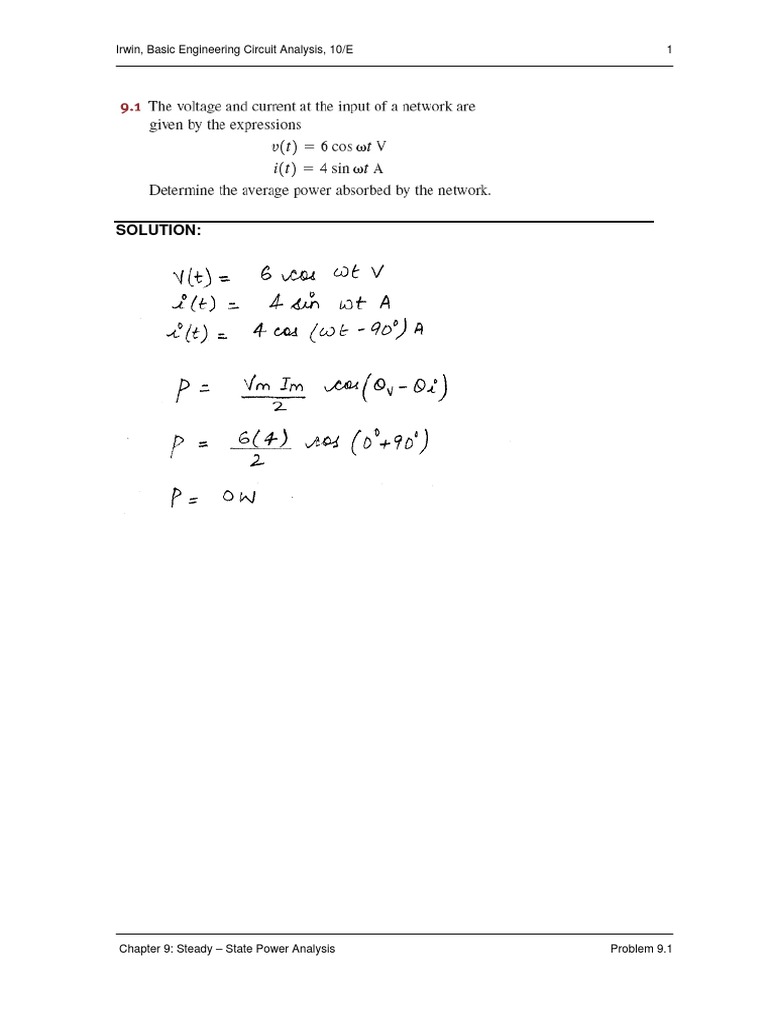 Chapter 9 10th Ed | PDF | Electrical Engineering | Electronic Engineering