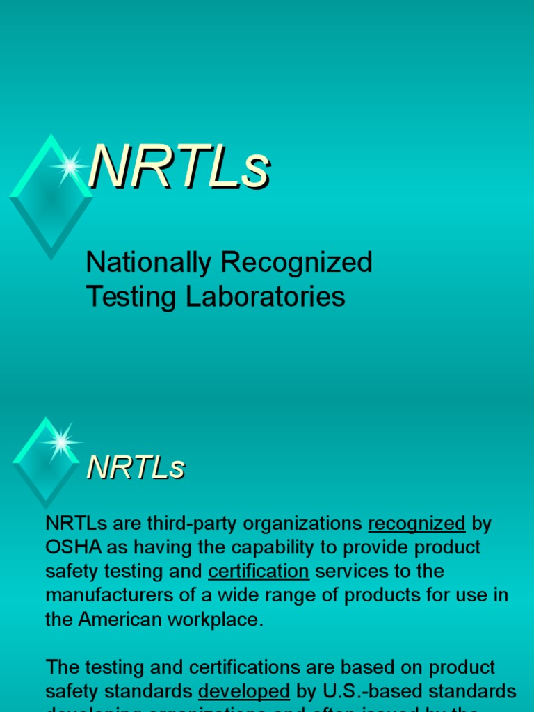 OSHA NRTL's | PDF | Occupational Safety And Health Administration | Safety